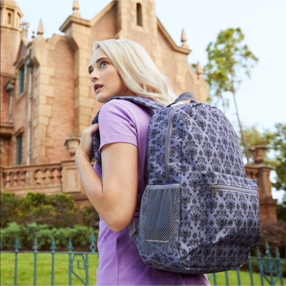 Disney | Bags | Disney Haunted Mansion Wallpaper Backpack | Poshmark